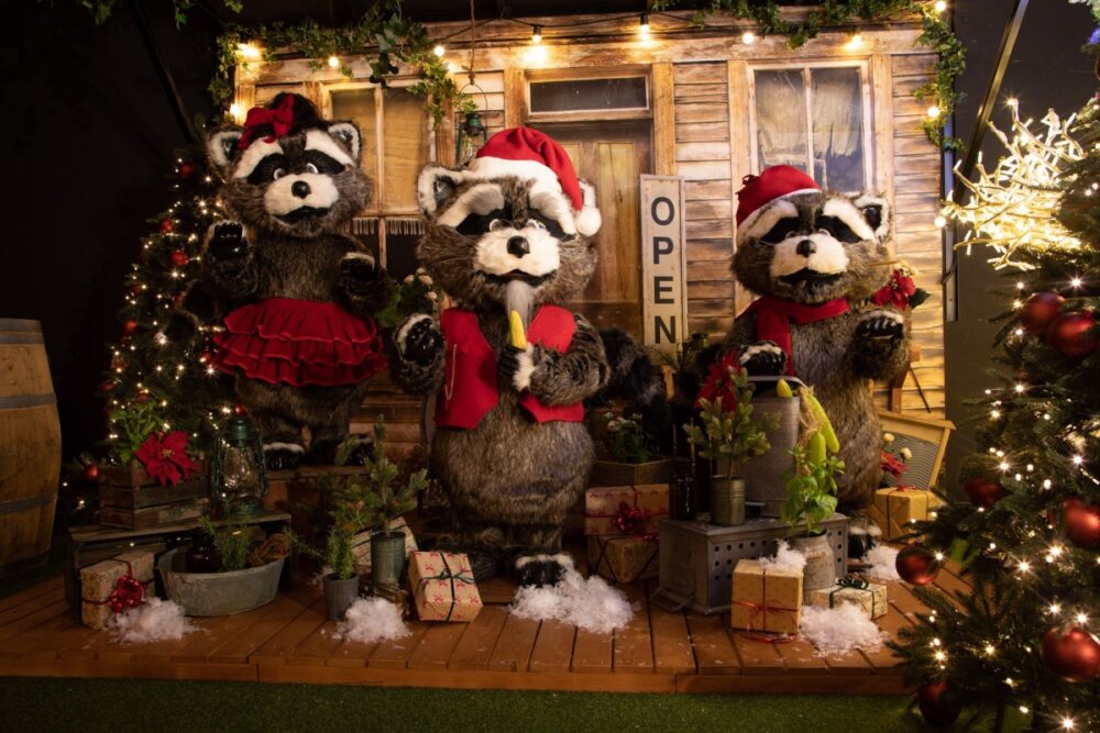 Come dance with our new animatronic raccoon band - Creation Group