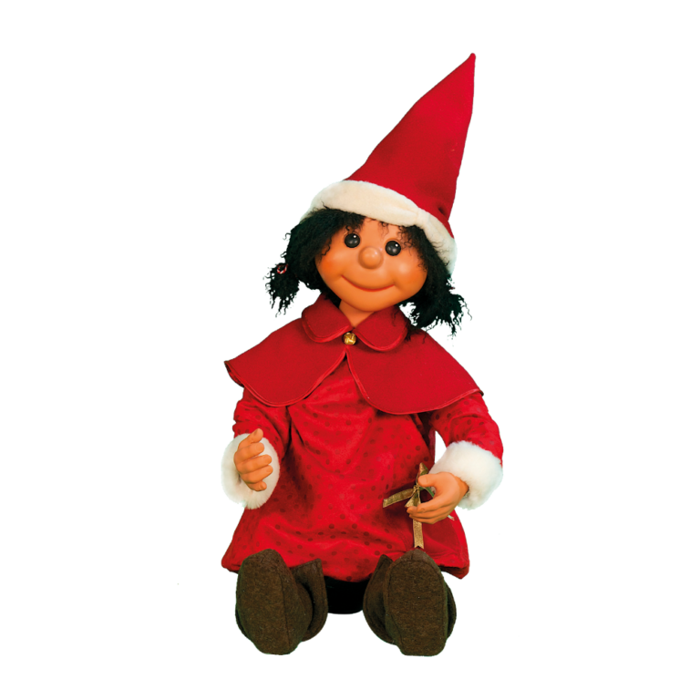 Puppet Girl Santa, sitting - Creation Group