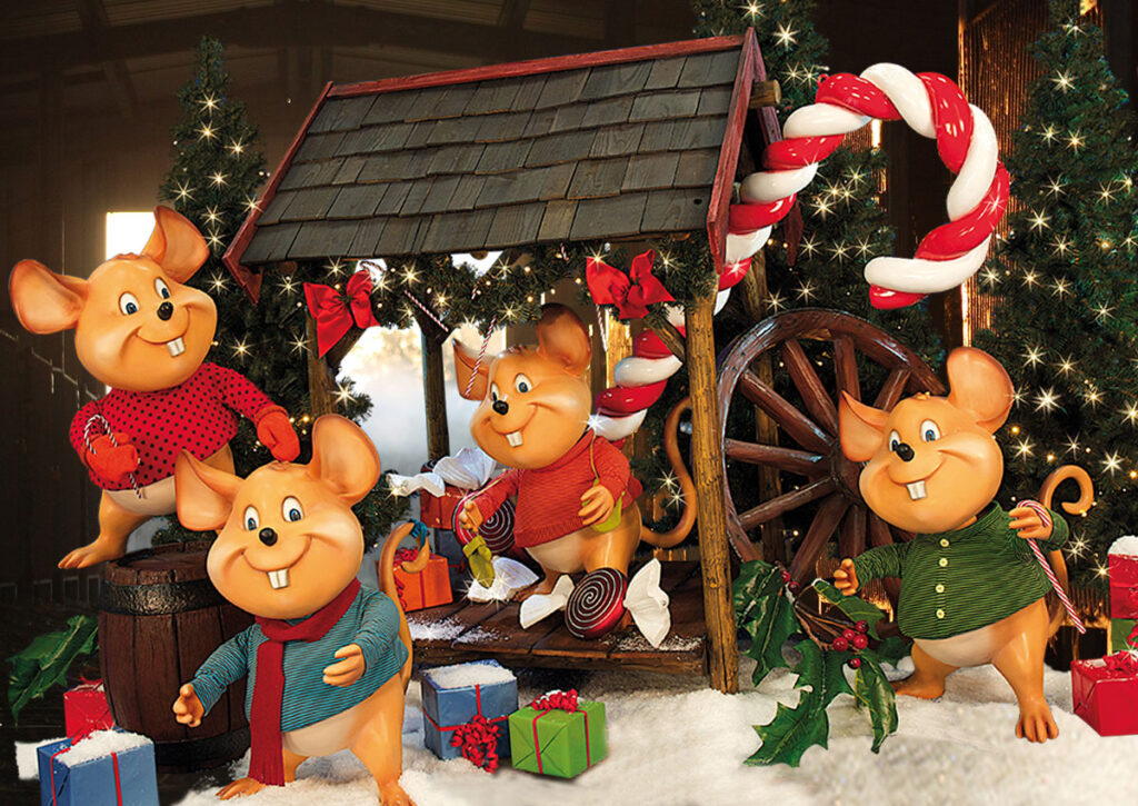 Mice playing in the Barn - Creation Group